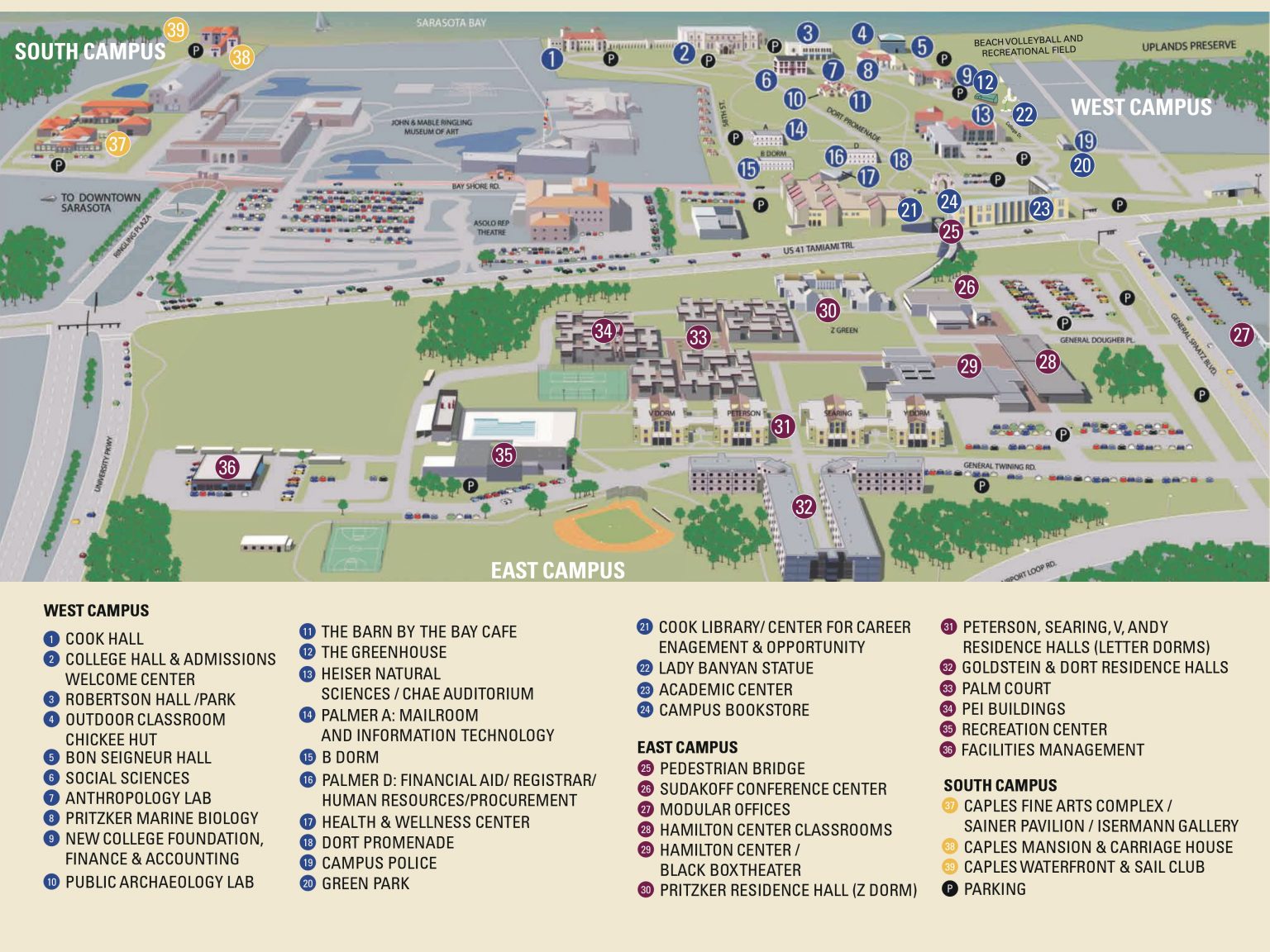Campus Map - New College of Florida